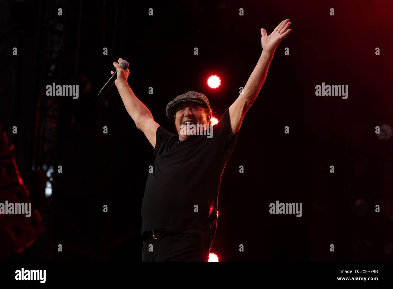 London, United KIngdom. 3rd July 2024. AC/DC singer Brian Johnson on ...