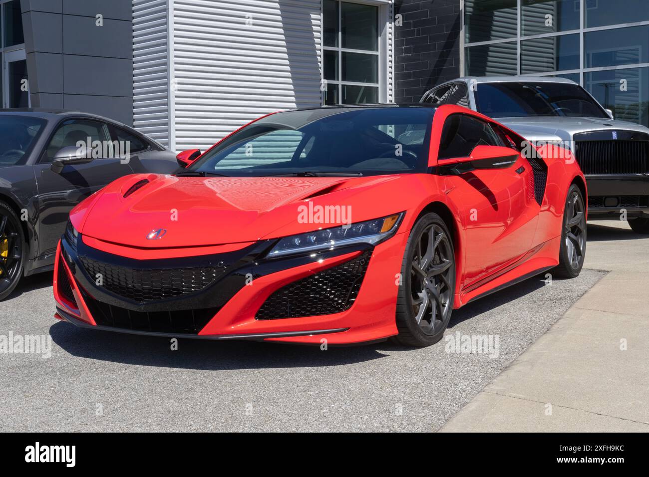 Indianapolis - June 30, 2024: Acura NSX display at a dealership. Acura ...