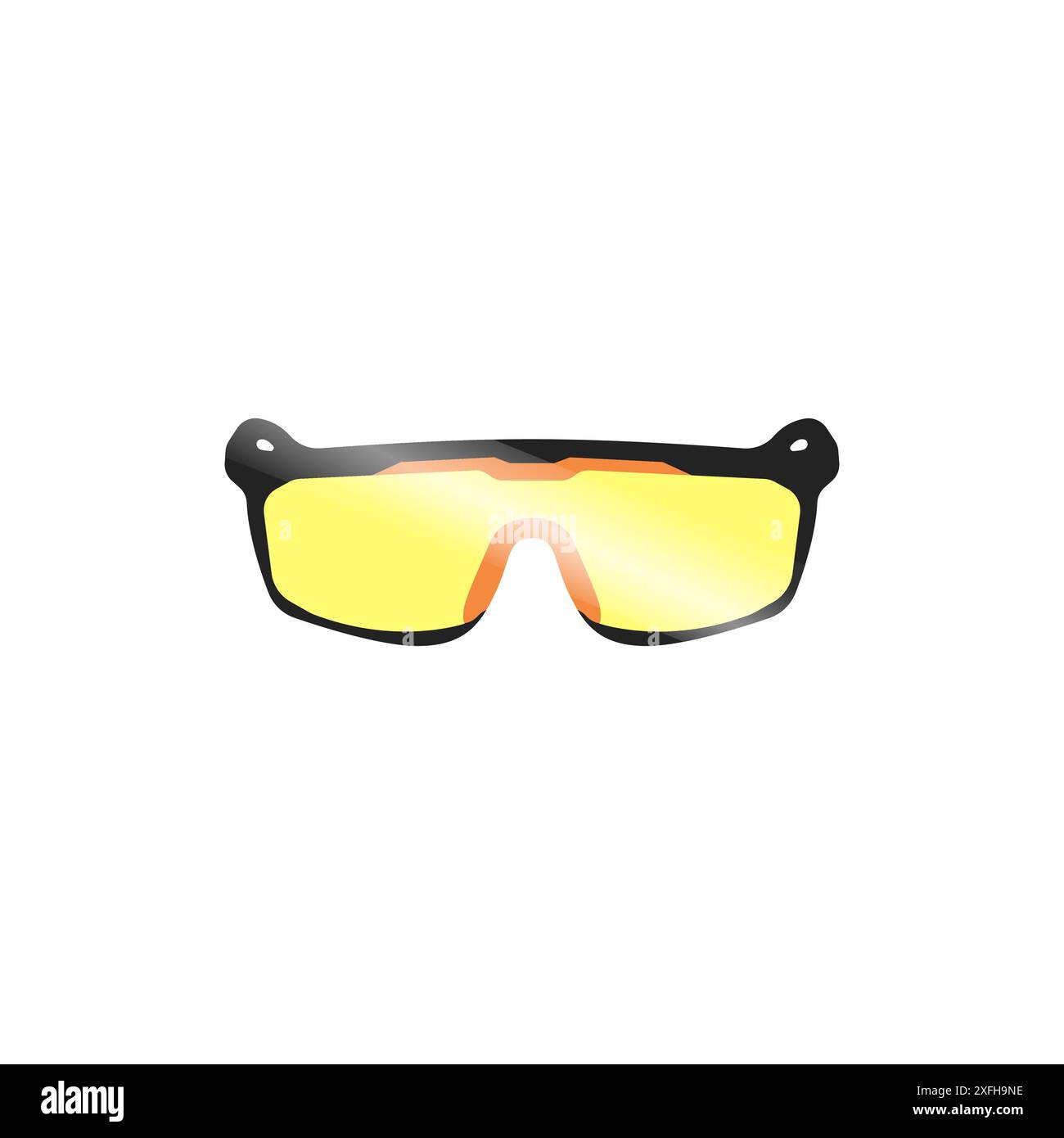 Builder glasses vector icon. Eye protection logo in production vector ...