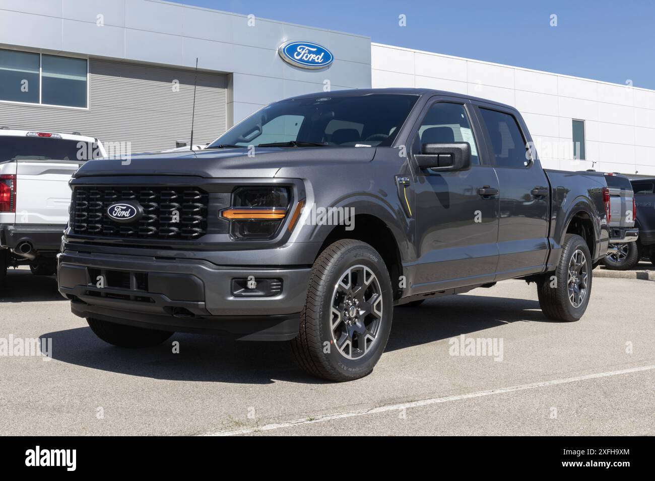 Indianapolis - June 30, 2024: Ford F-150 4X4 Supercrew display. Ford ...