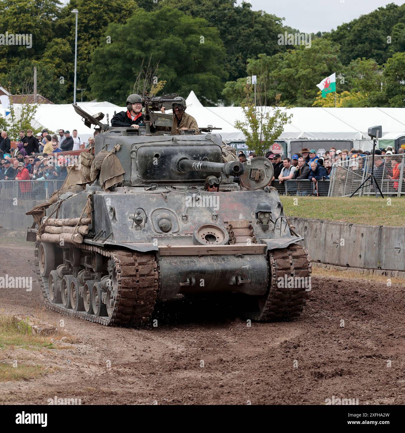 American M4A2 Sherman tank from World War Two as used in the 2014 film ...