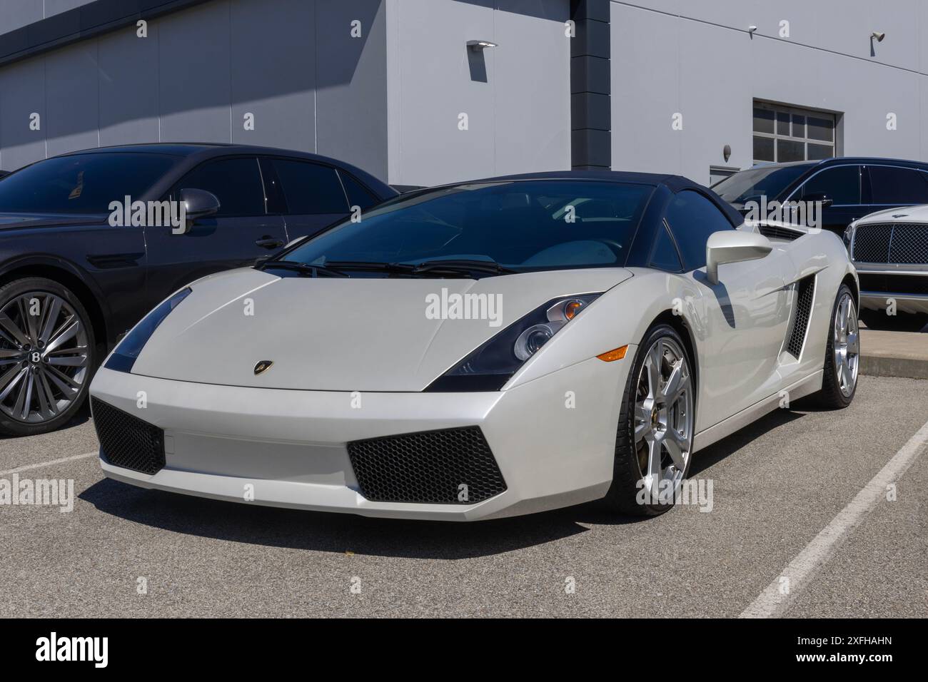 Indianapolis - June 30, 2024: Lamborghini Gallardo display at a ...