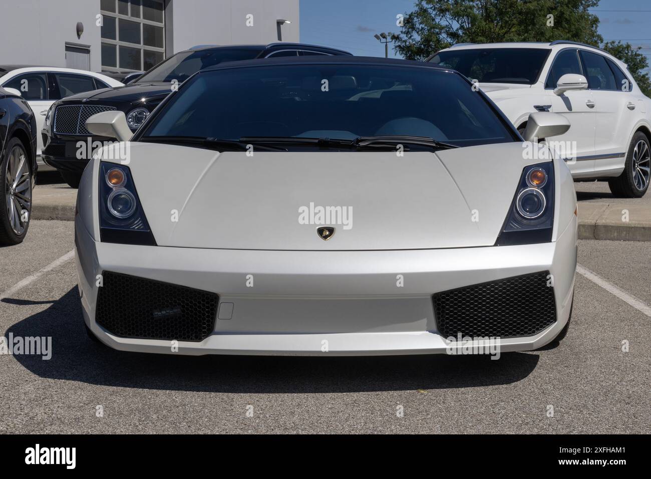 Indianapolis - June 30, 2024: Lamborghini Gallardo display at a ...