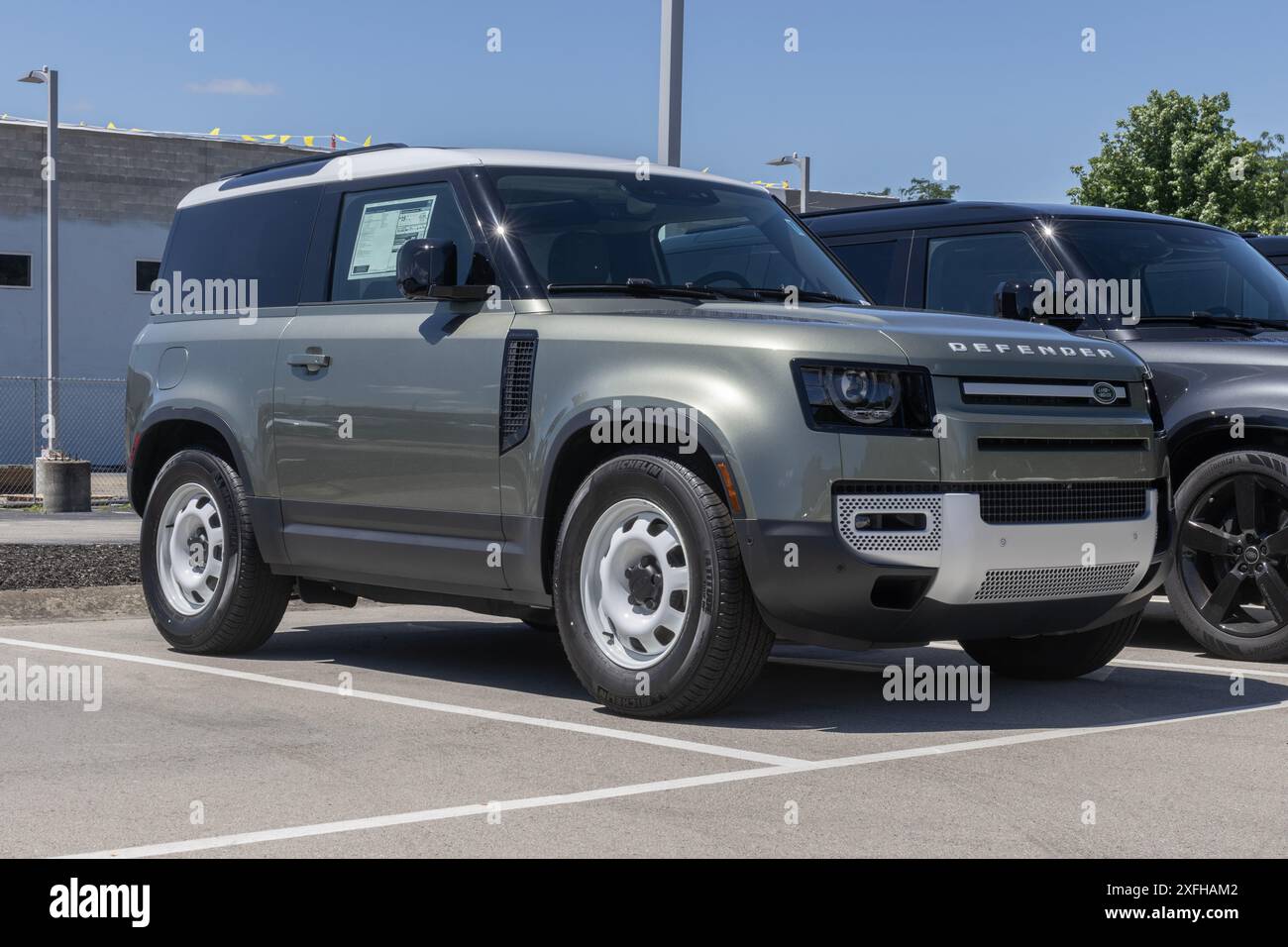 Indianapolis - June 30, 2024: Land Rover Defender 90 display. Land ...