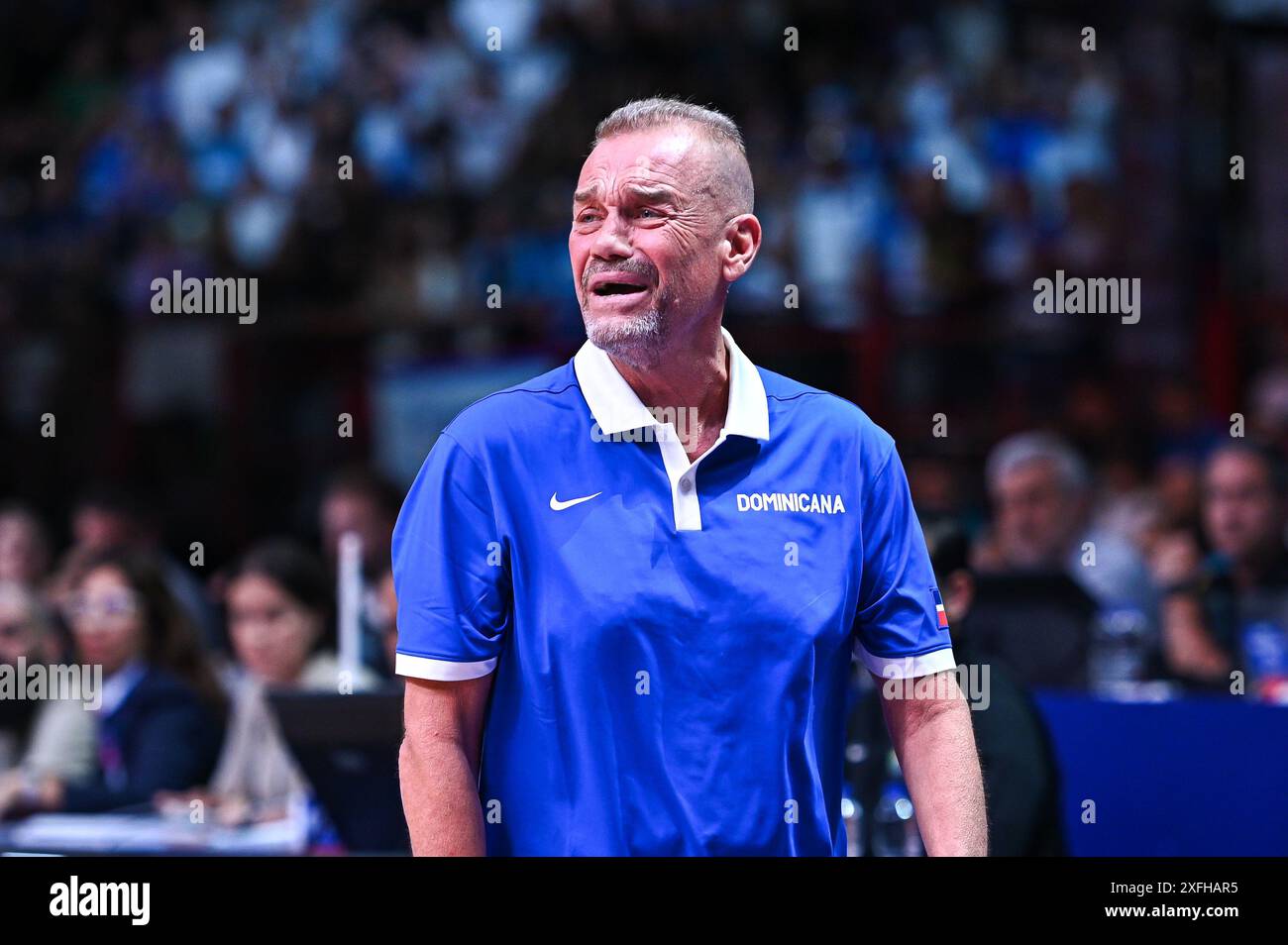 Head Coach Ne?stor Che Garci?a of Dominican Republic is playing during ...