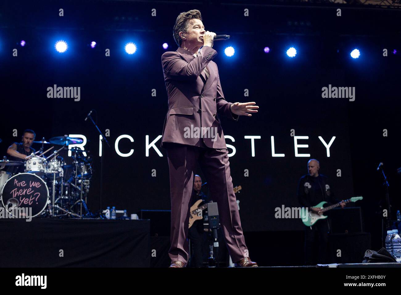 Eden Project, Bodelva, UK 3rd Jul 2024. Rick Astley performs at the ...