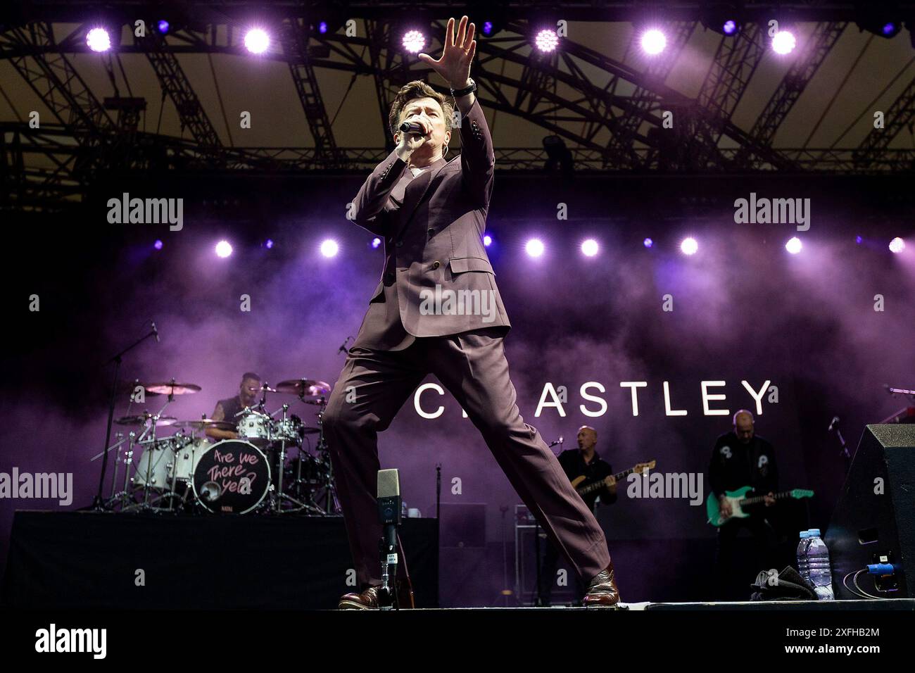 Eden Project, Bodelva, UK 3rd Jul 2024. Rick Astley performs at the ...