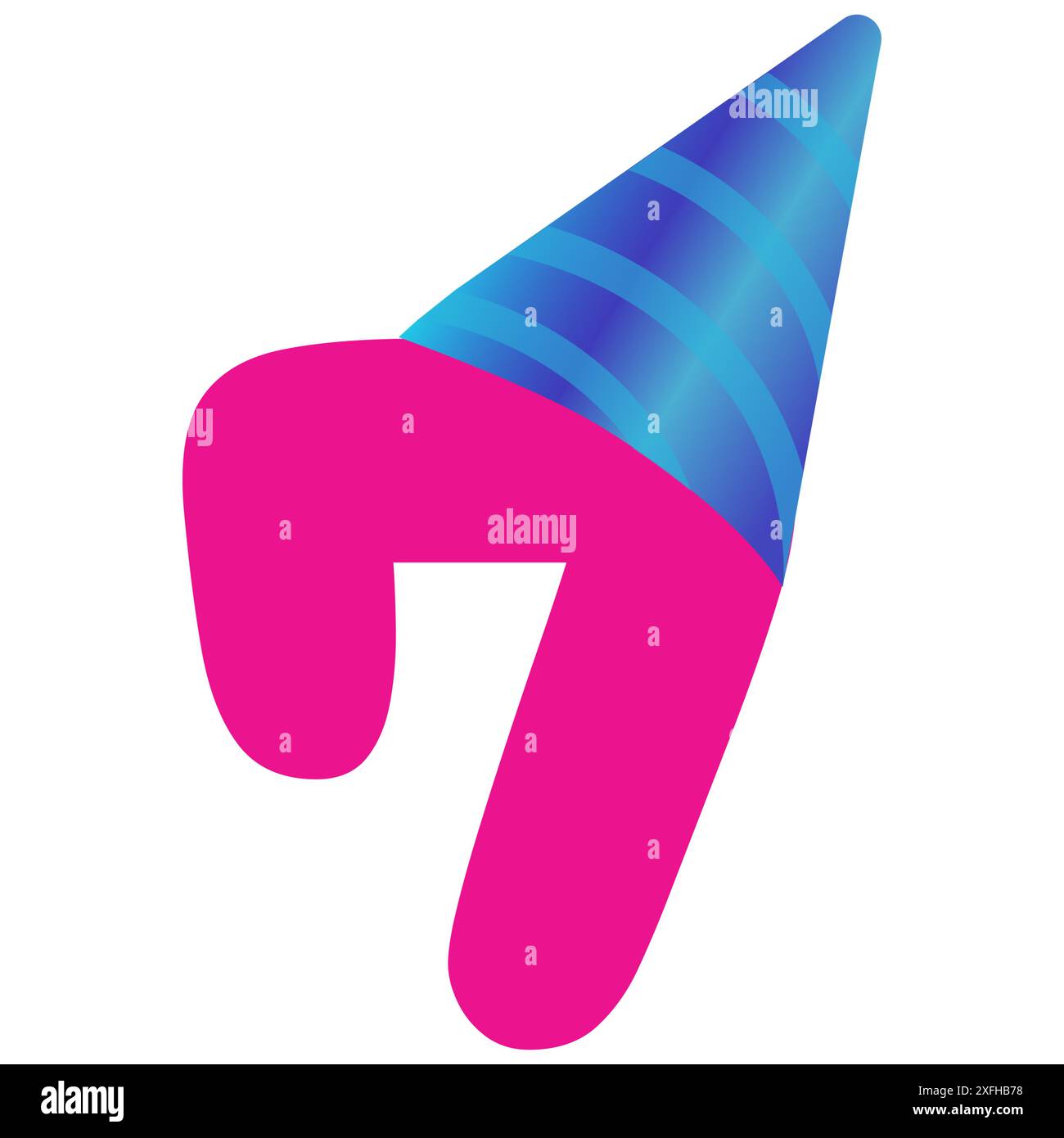 Seven Years Anniversary Greeting Card Invitation Template Design with ...