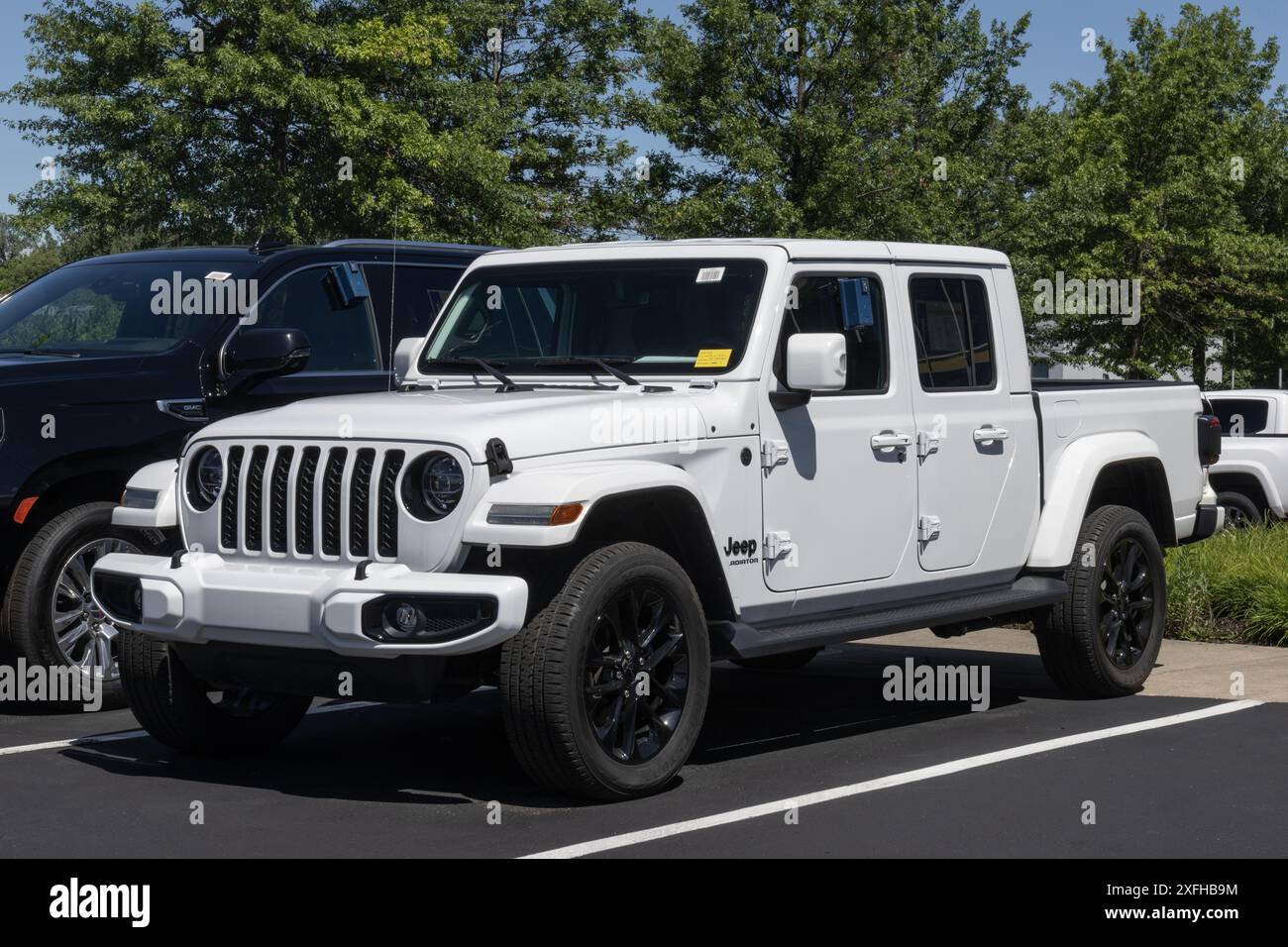 Indianapolis - June 30, 2024: Used Jeep Gladiator display at a ...