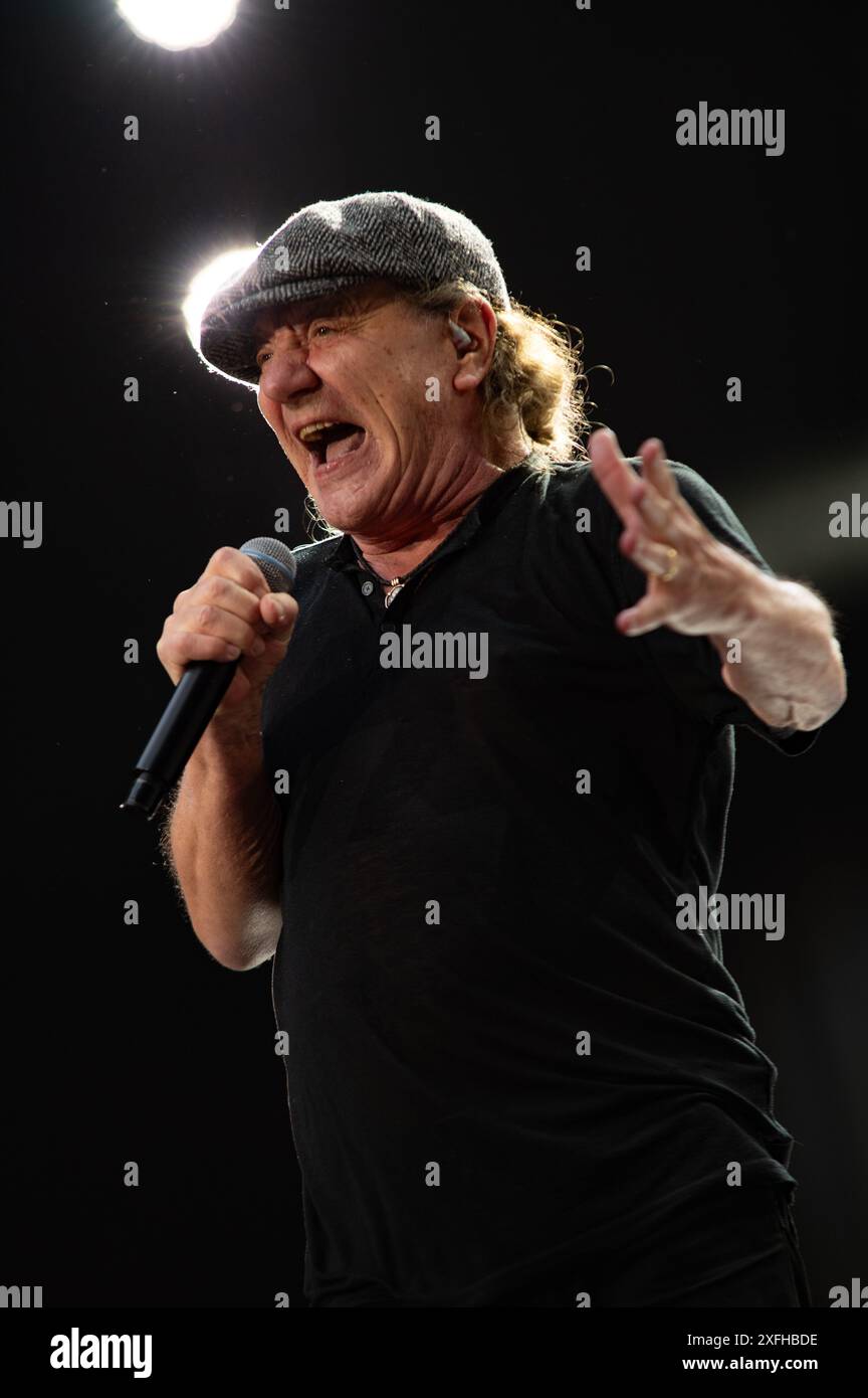 London, United KIngdom. 3rd July 2024. AC/DC singer Brian Johnson on ...