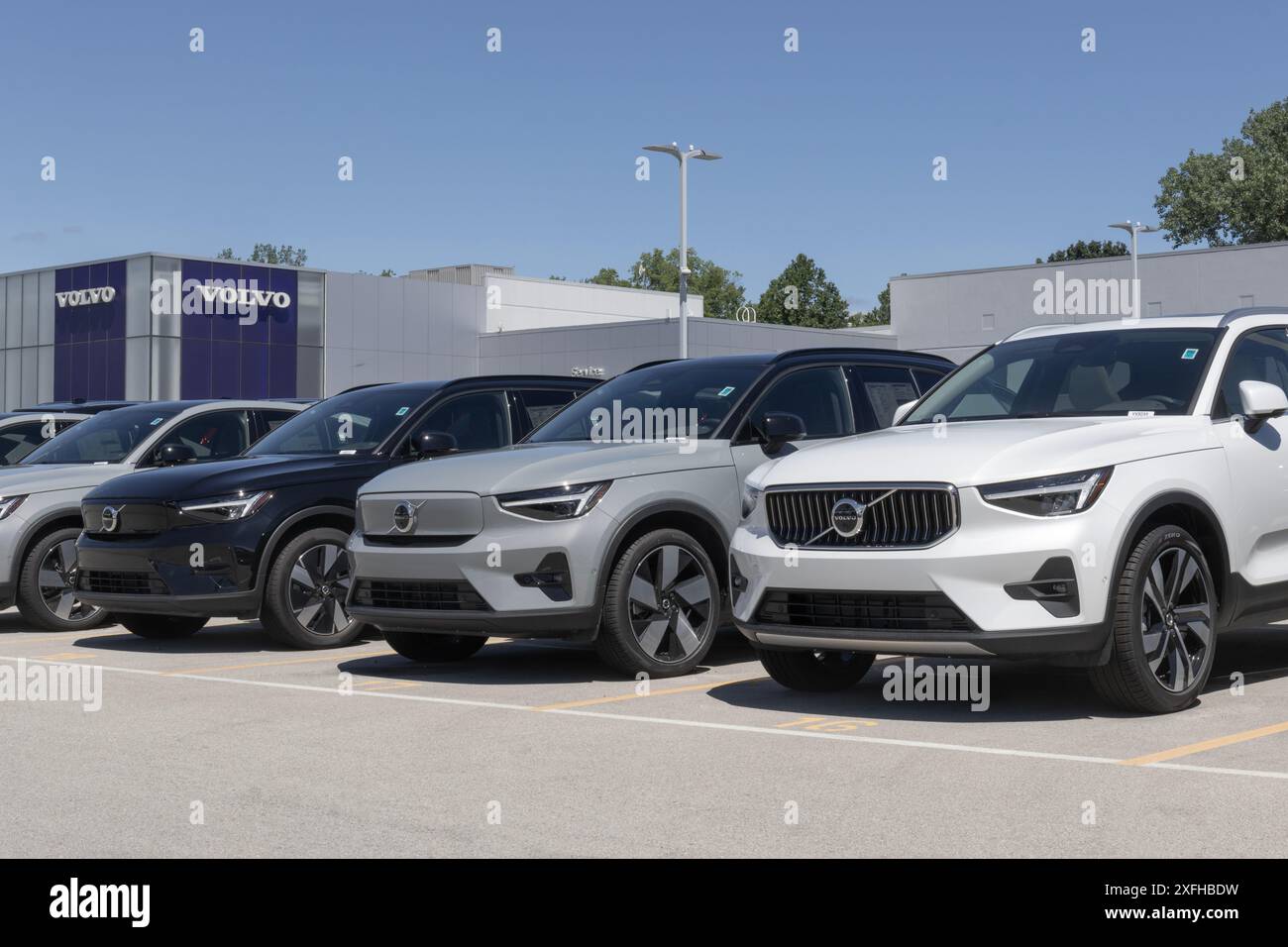 Indianapolis - June 30, 2024: Volvo dealership. Volvo offers petrol ...