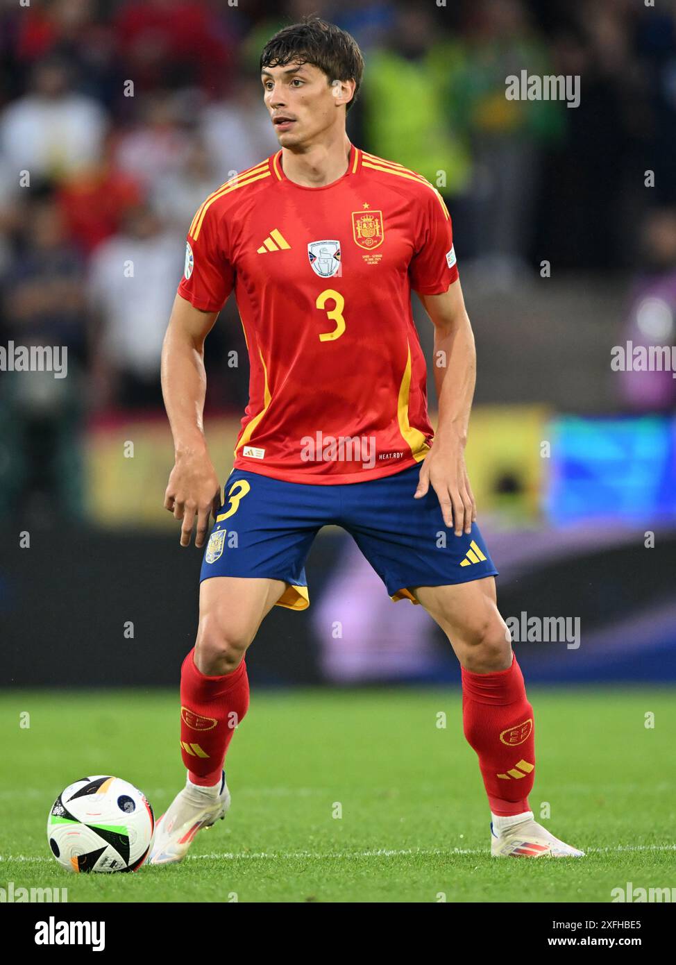 COLOGNE - Robin Le Normand of Spain during the UEFA EURO 2024 round of ...