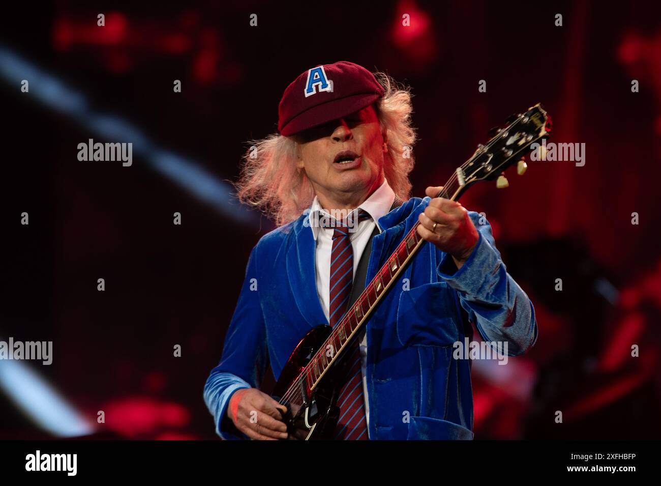 London, United KIngdom. 3rd July 2024. Rock legend Angus Young takes ...