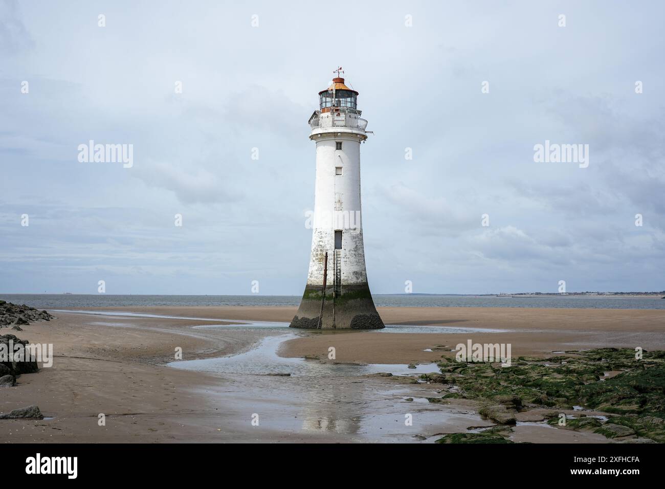Perch Rock Lighthouse, New Brighton, The Wirral, Merseyside, England ...