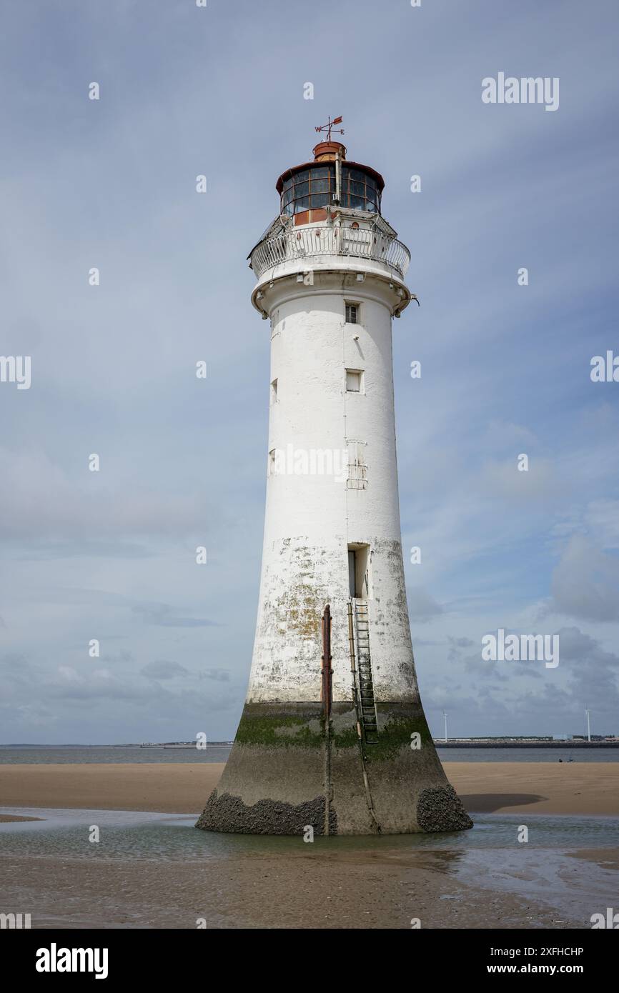 Perch Rock Lighthouse, New Brighton, The Wirral, Merseyside, England ...