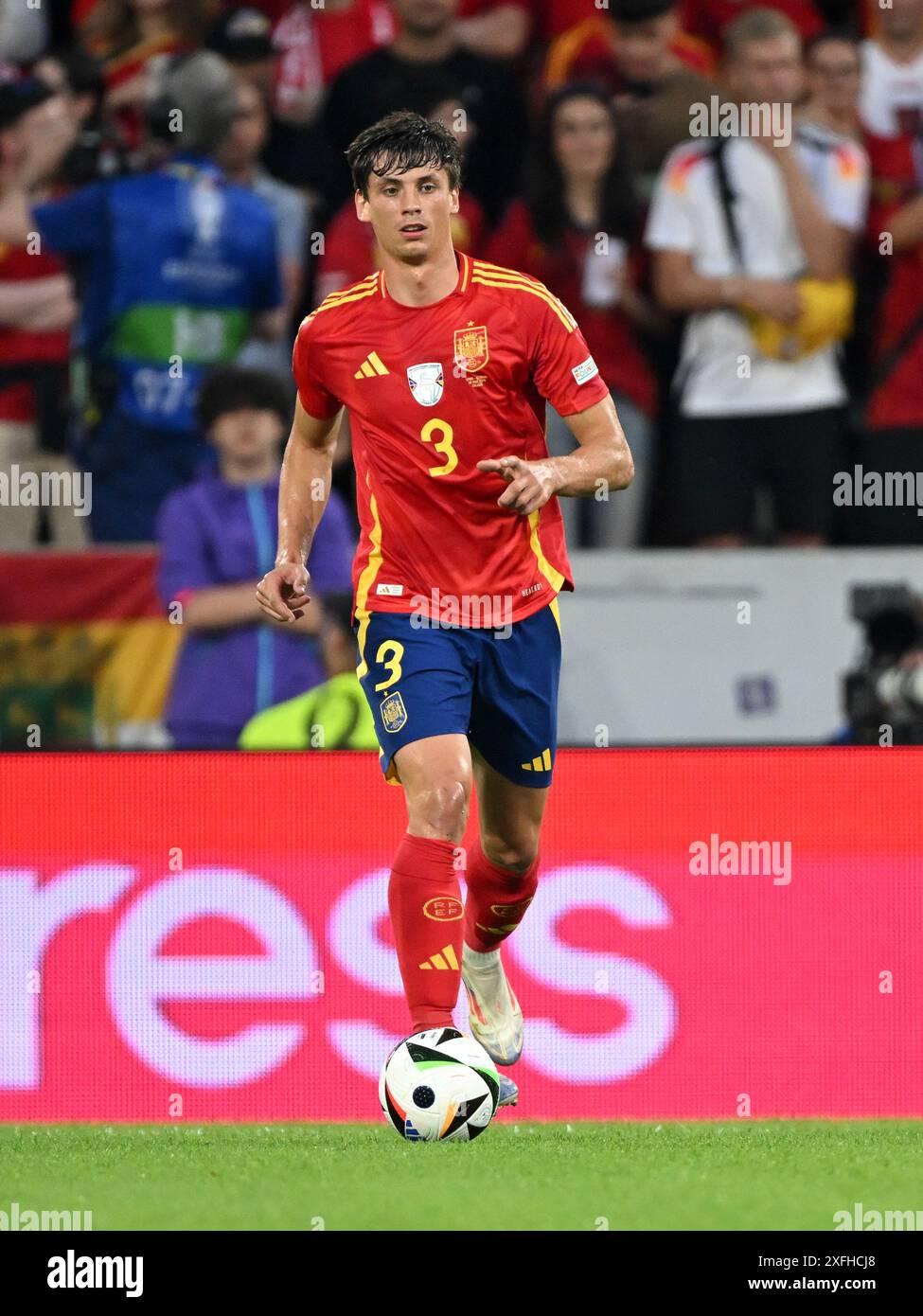 COLOGNE - Robin Le Normand of Spain during the UEFA EURO 2024 round of ...