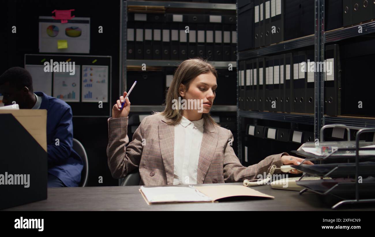 On landline phone, female law enforcement official gets critical ...