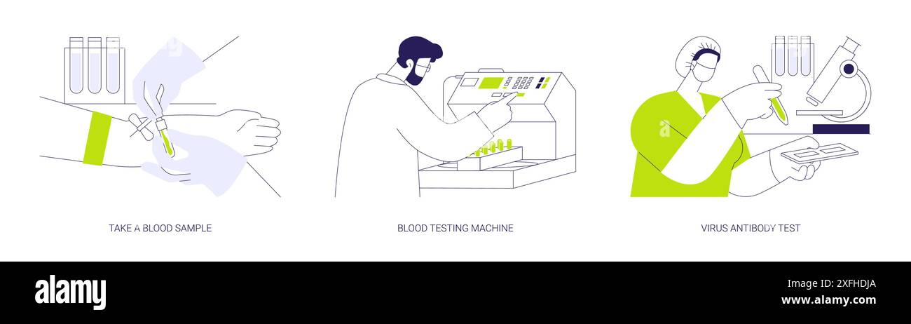 Laboratory testing abstract concept vector illustrations Stock Vector ...