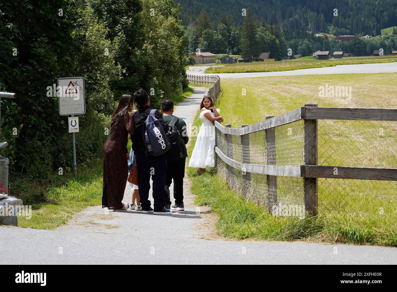 Anton Geisser 02.07.2024 Saanen Schweiz. Bollywood Tourismus Gstaad ...