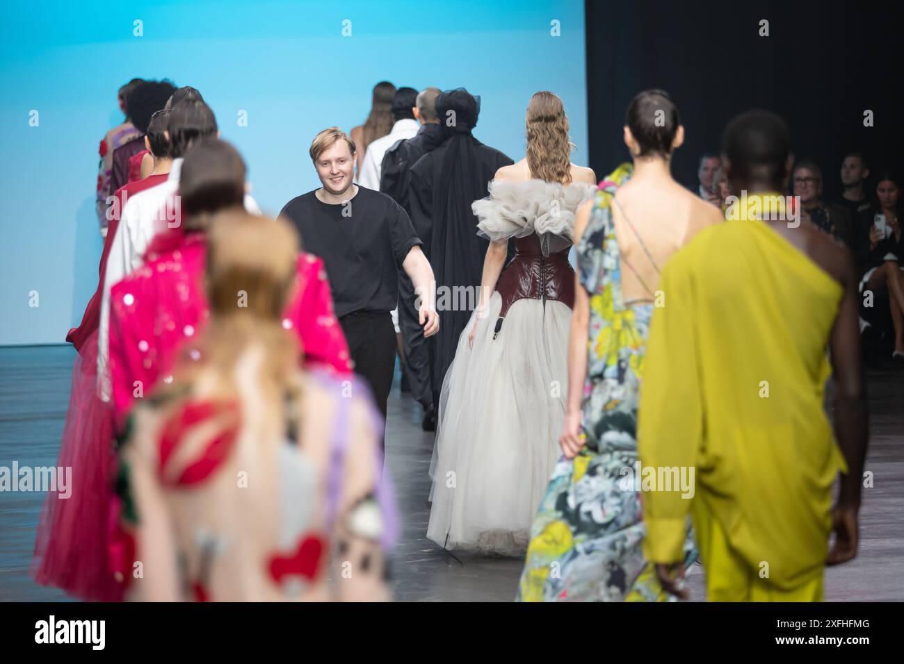 Danny Reinke, präsentierte die Kollektion der Fashion Week 2024 Berlin ...