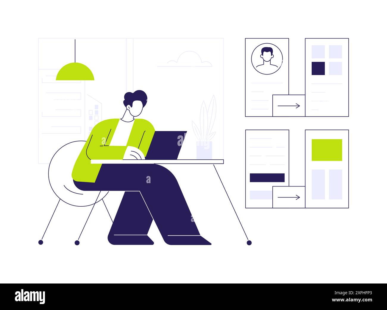 Experience maps abstract concept vector illustration Stock Vector Image ...