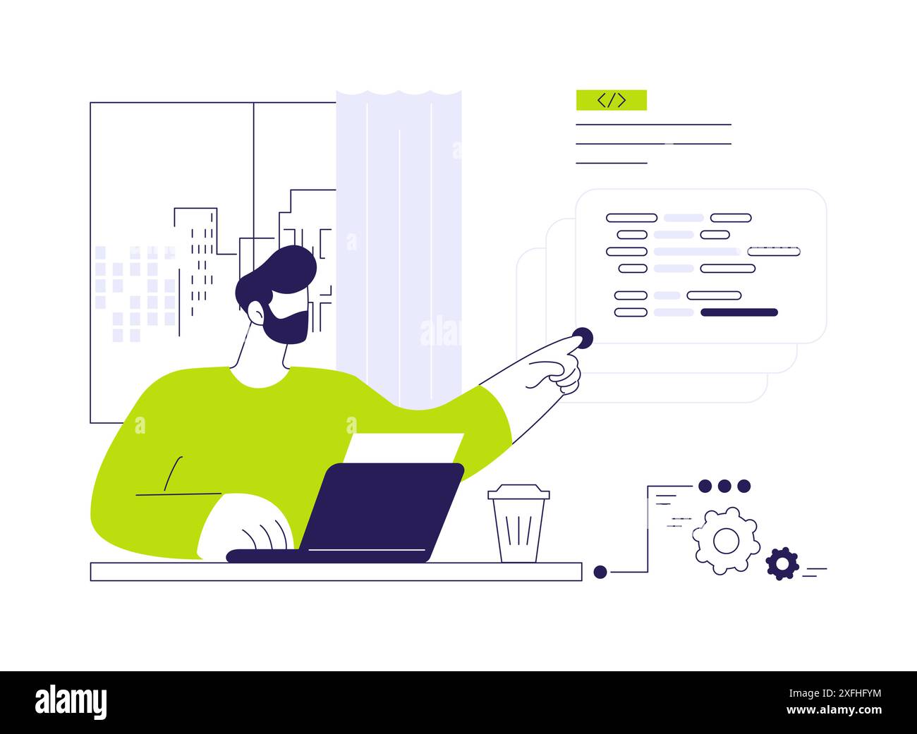 DevOps engineering abstract concept vector illustration Stock Vector ...