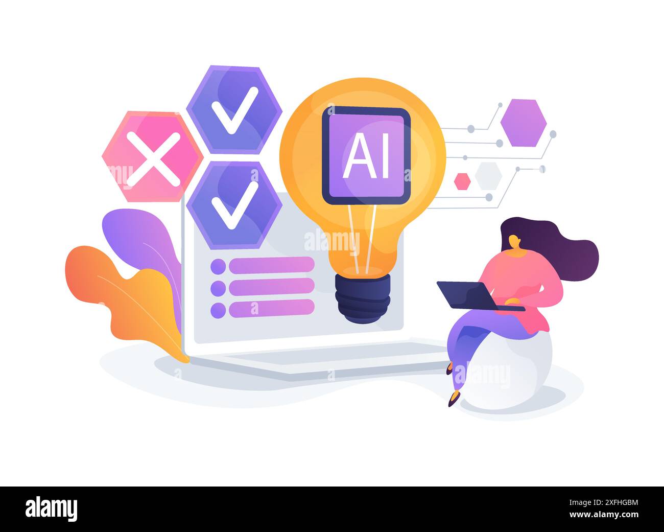 AI-Backed Proactive Issue Resolution abstract concept vector ...