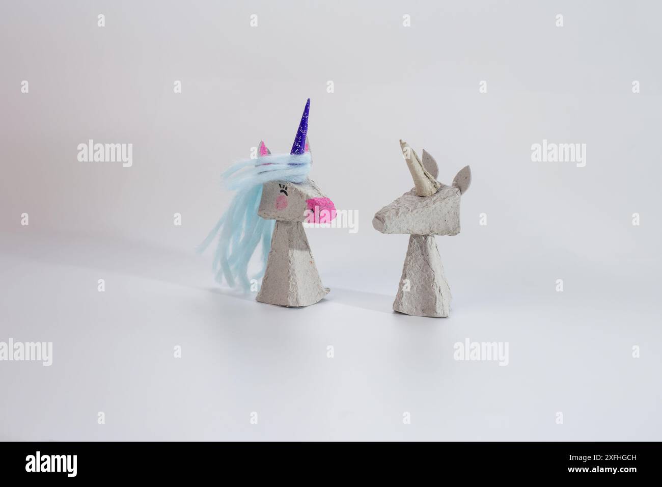 Step-by-step guide on how to make unicorn from recycled paper. Creative ...