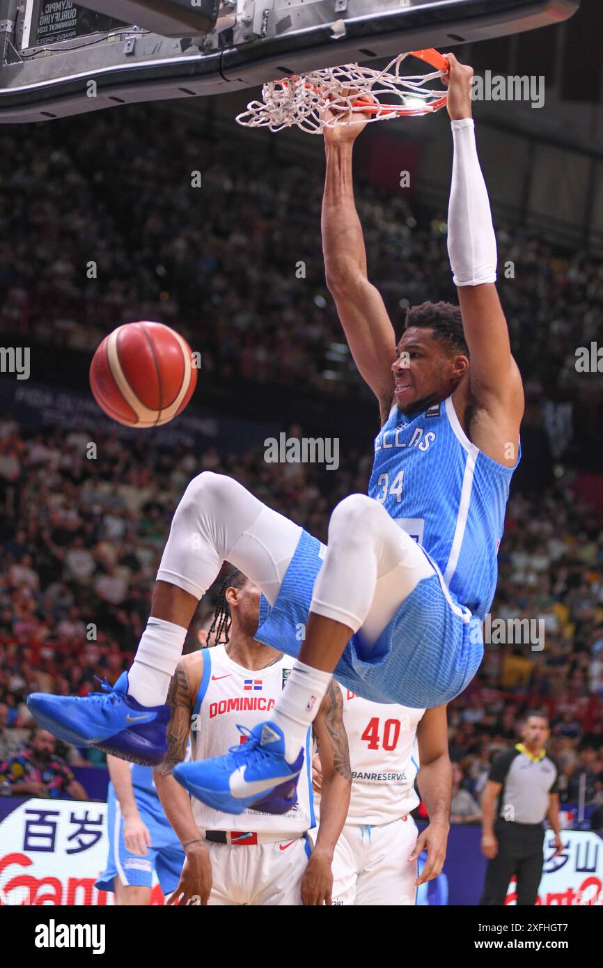 Giannis Antetokounmpo (Greece). FIBA Olympic Qualifying Tournament ...
