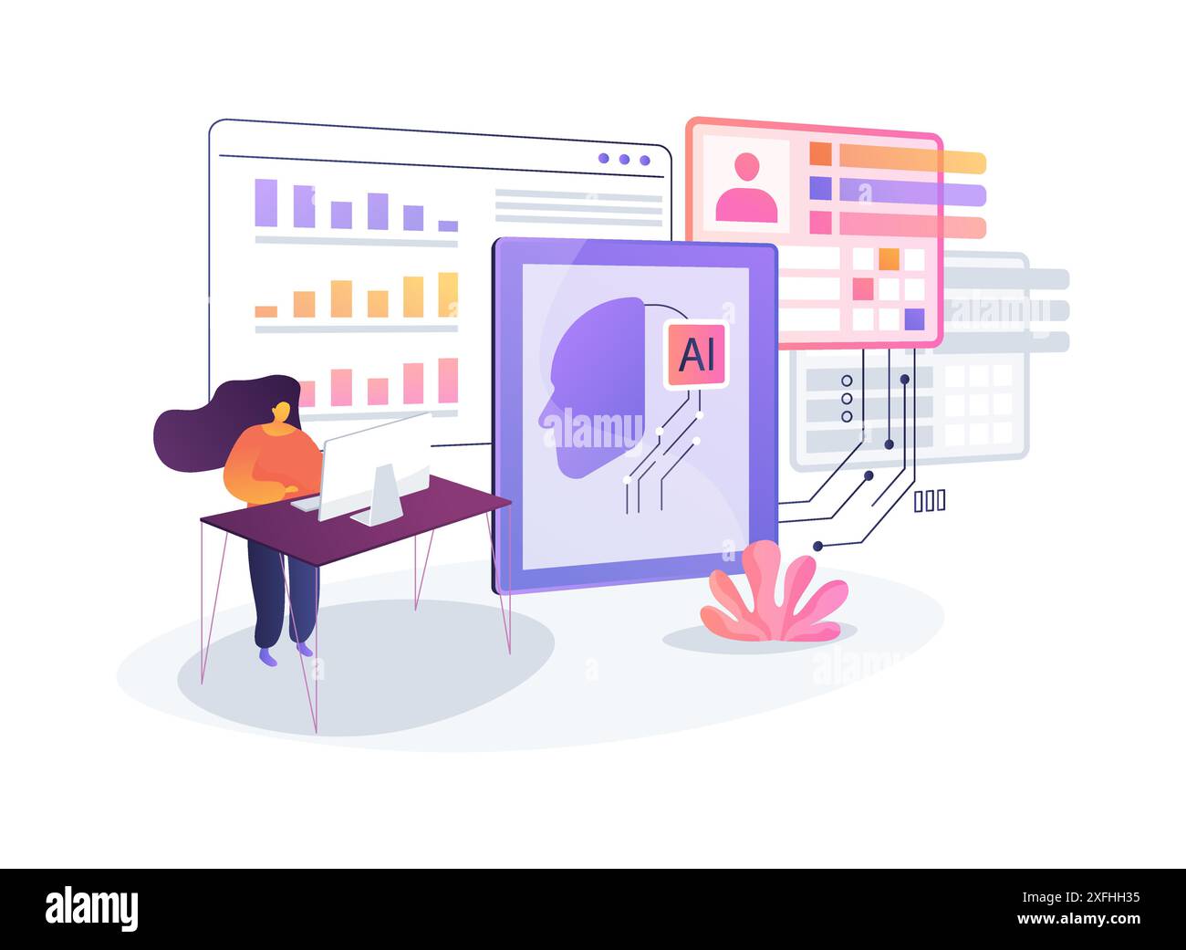 Workplace engagement illustration hi-res stock photography and images ...