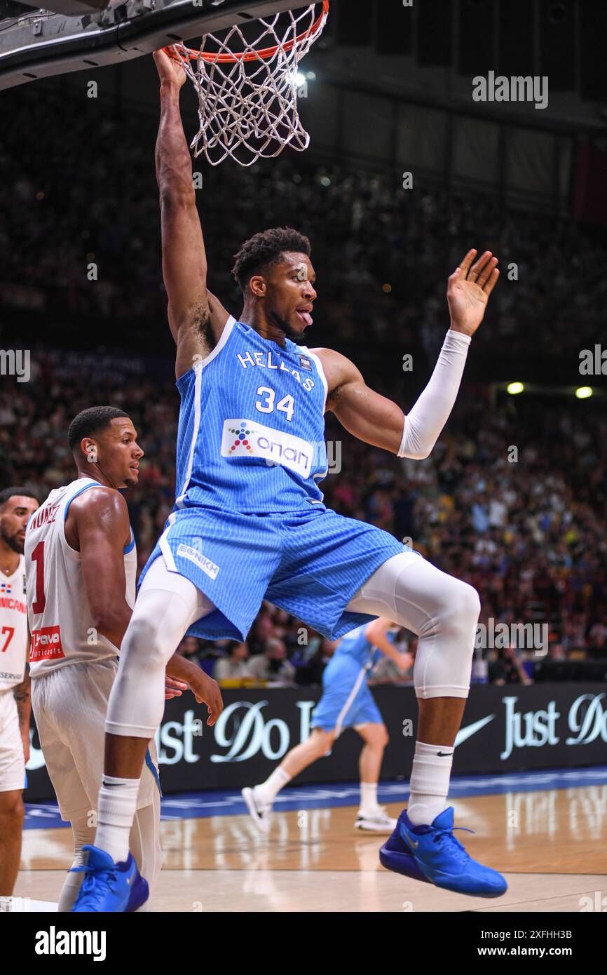 Giannis Antetokounmpo (Greece). FIBA Olympic Qualifying Tournament ...