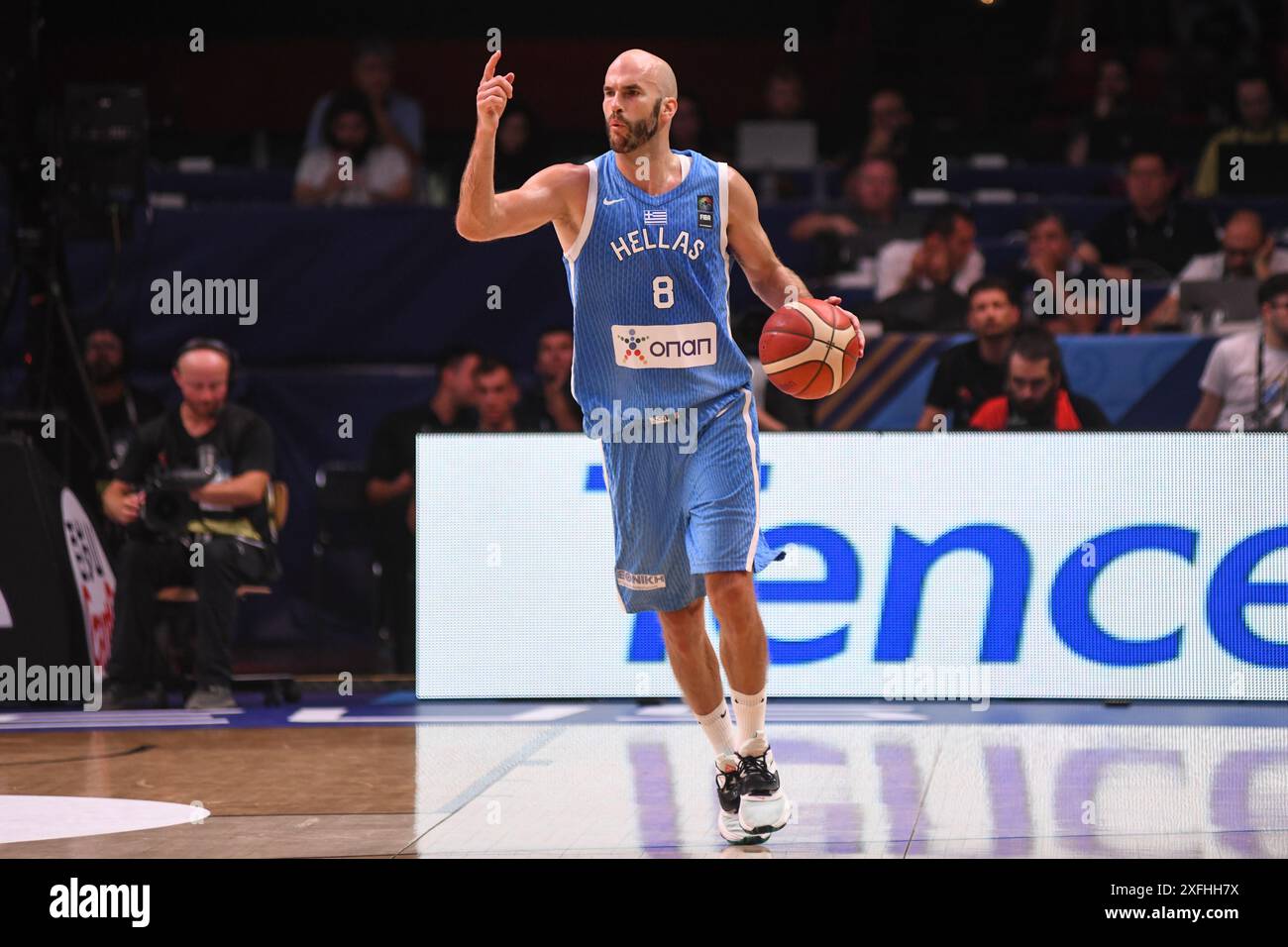 Nick Calathes (Greece). FIBA Olympic Qualifying Tournament. Piraeus ...