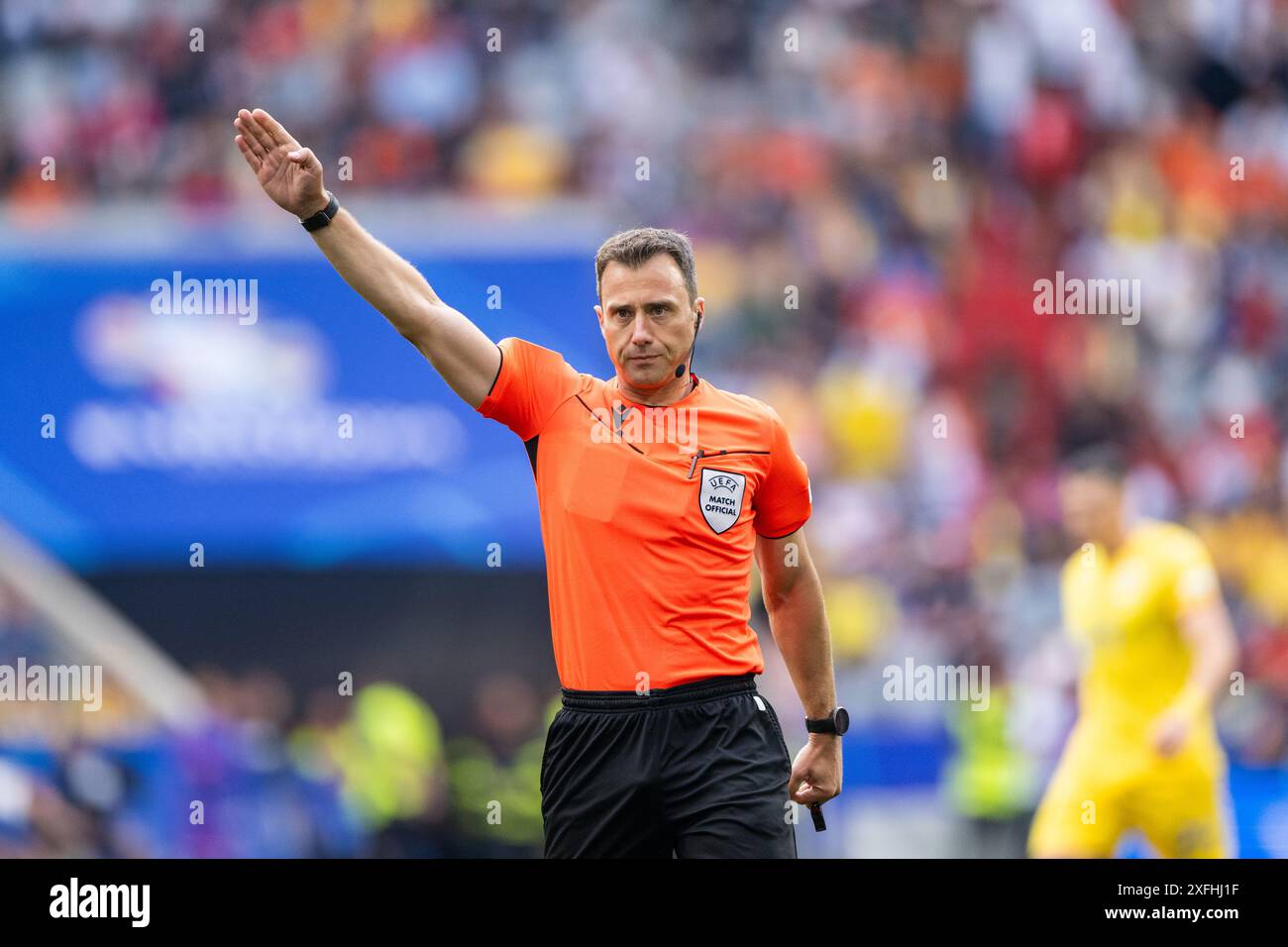 Munich, Germany. 02nd, July 2024. Referee Felix Zwayer seen during the ...
