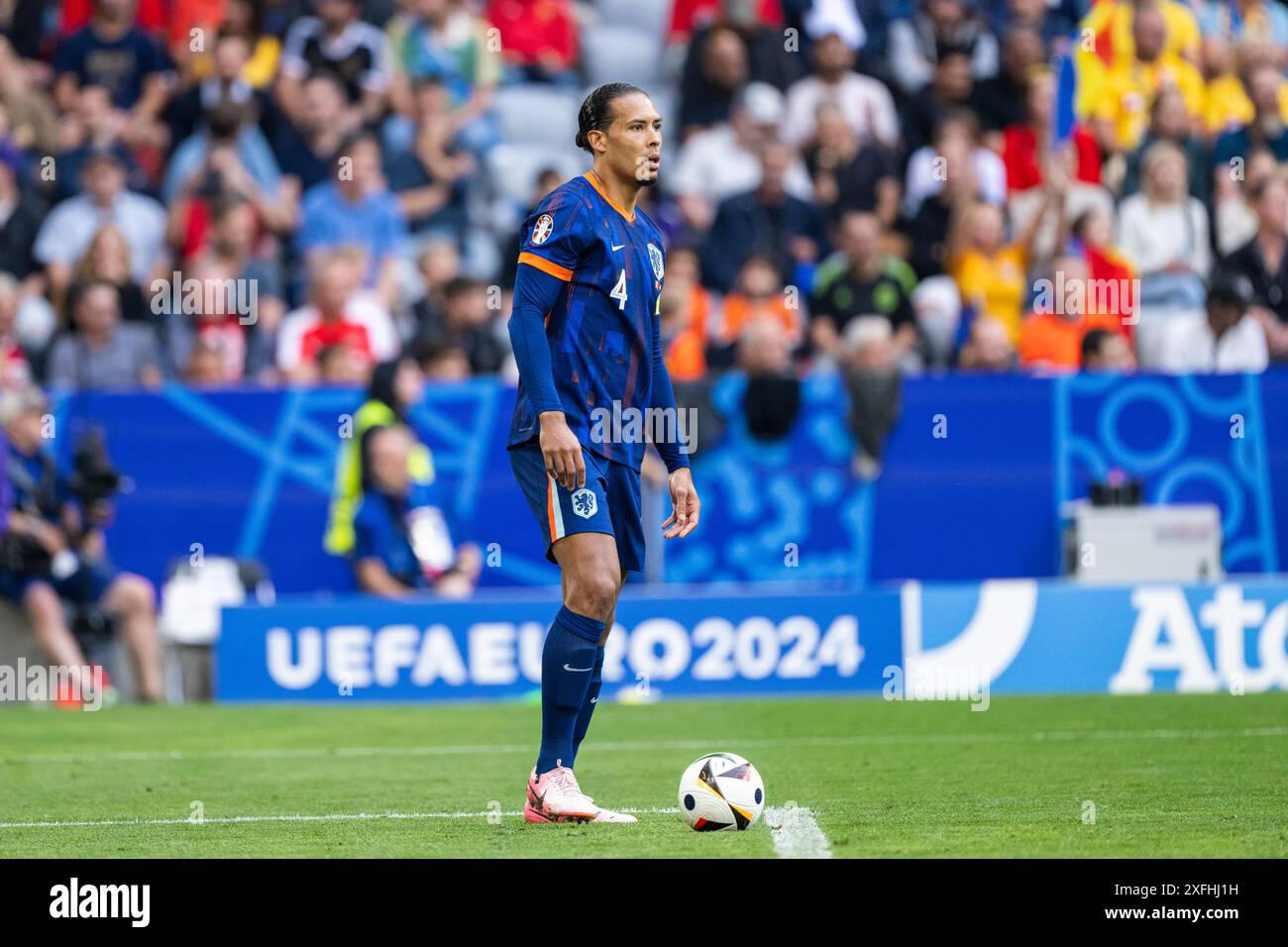 Munich, Germany. 02nd, July 2024. Virgil van Dijk (4) of the ...