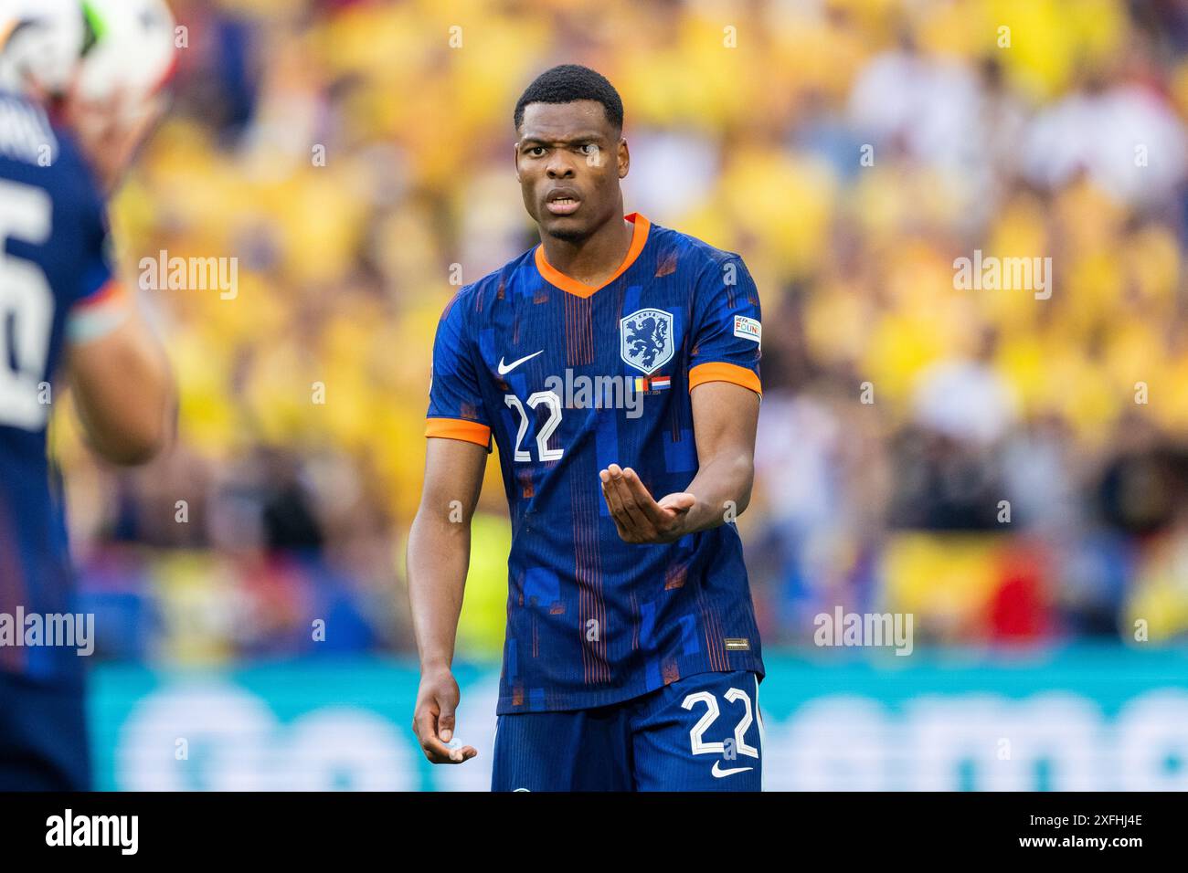 Munich, Germany. 02nd, July 2024. Denzel Dumfries (22) of the ...