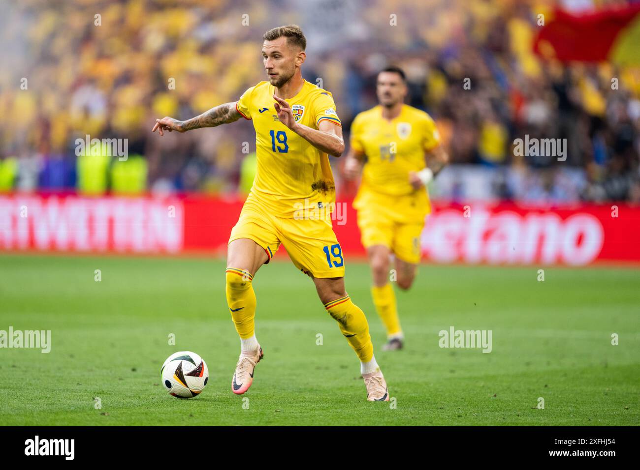 Munich, Germany. 02nd, July 2024. Denis Dragus (19) of Romania seen ...