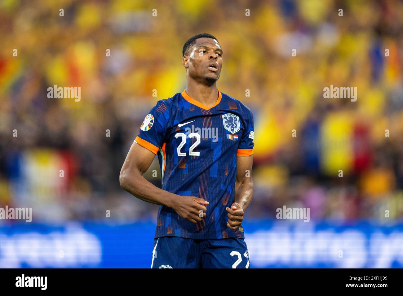 Munich, Germany. 02nd, July 2024. Denzel Dumfries (22) of the ...