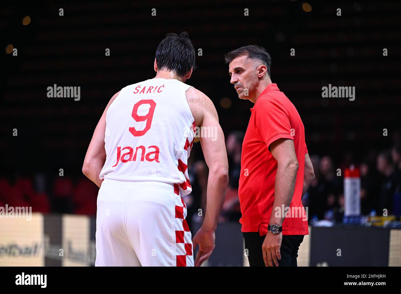 Piraeus, Piraeus, Greece. 3rd July, 2024. 9 DARIO SARIC with Head Coach ...