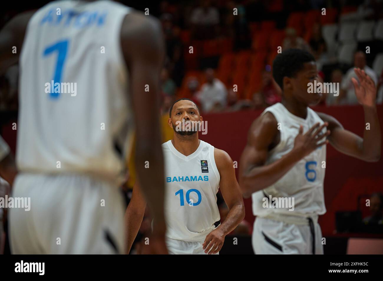 Eric Gordon from Bahamas team seen in action during the game between ...