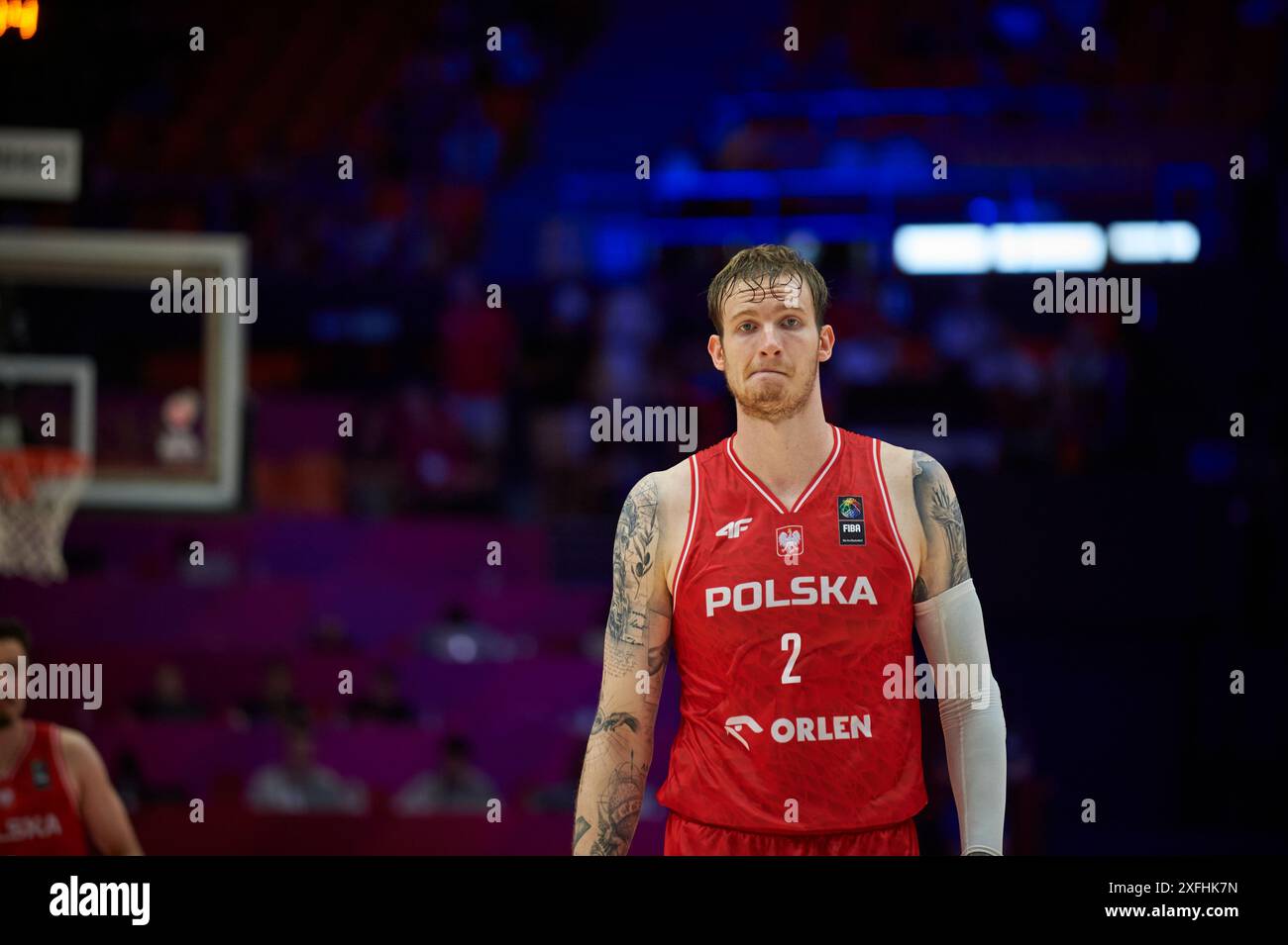Aleksander Balcerowski from Poland team seen in action during the game ...