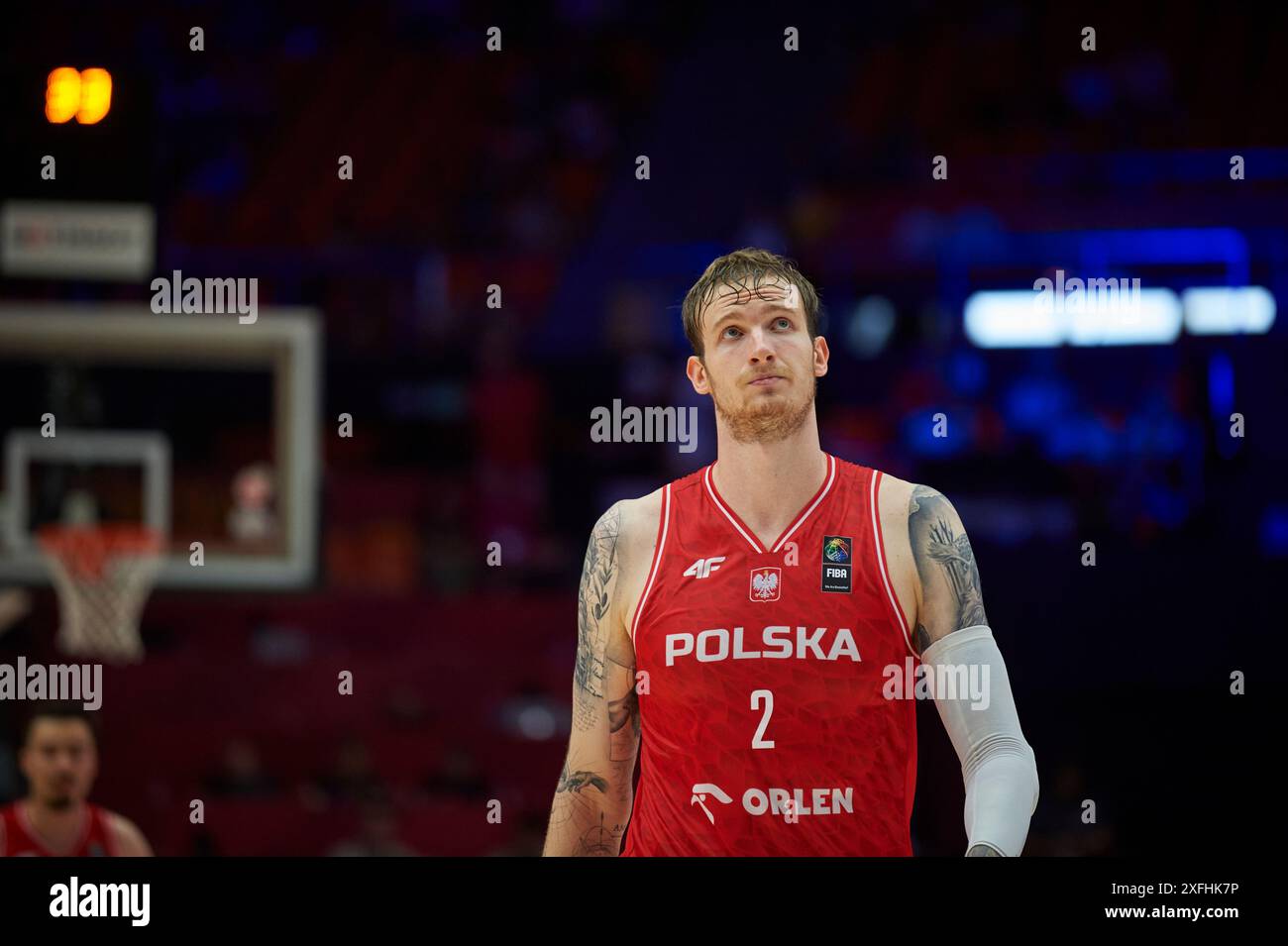 Aleksander Balcerowski from Poland team seen in action during the game ...