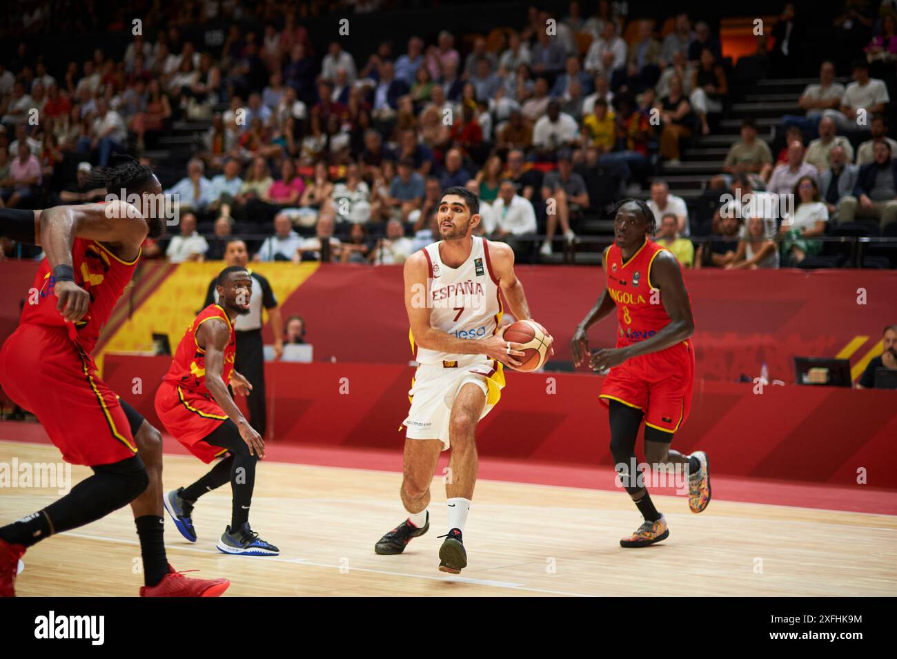 Santiago Aldama from Spain team seen in action during the game between ...