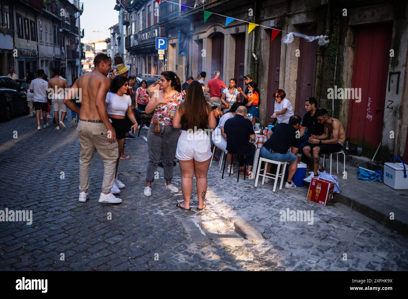 Festival of St John of Porto (Festa de São João do Porto ) during ...