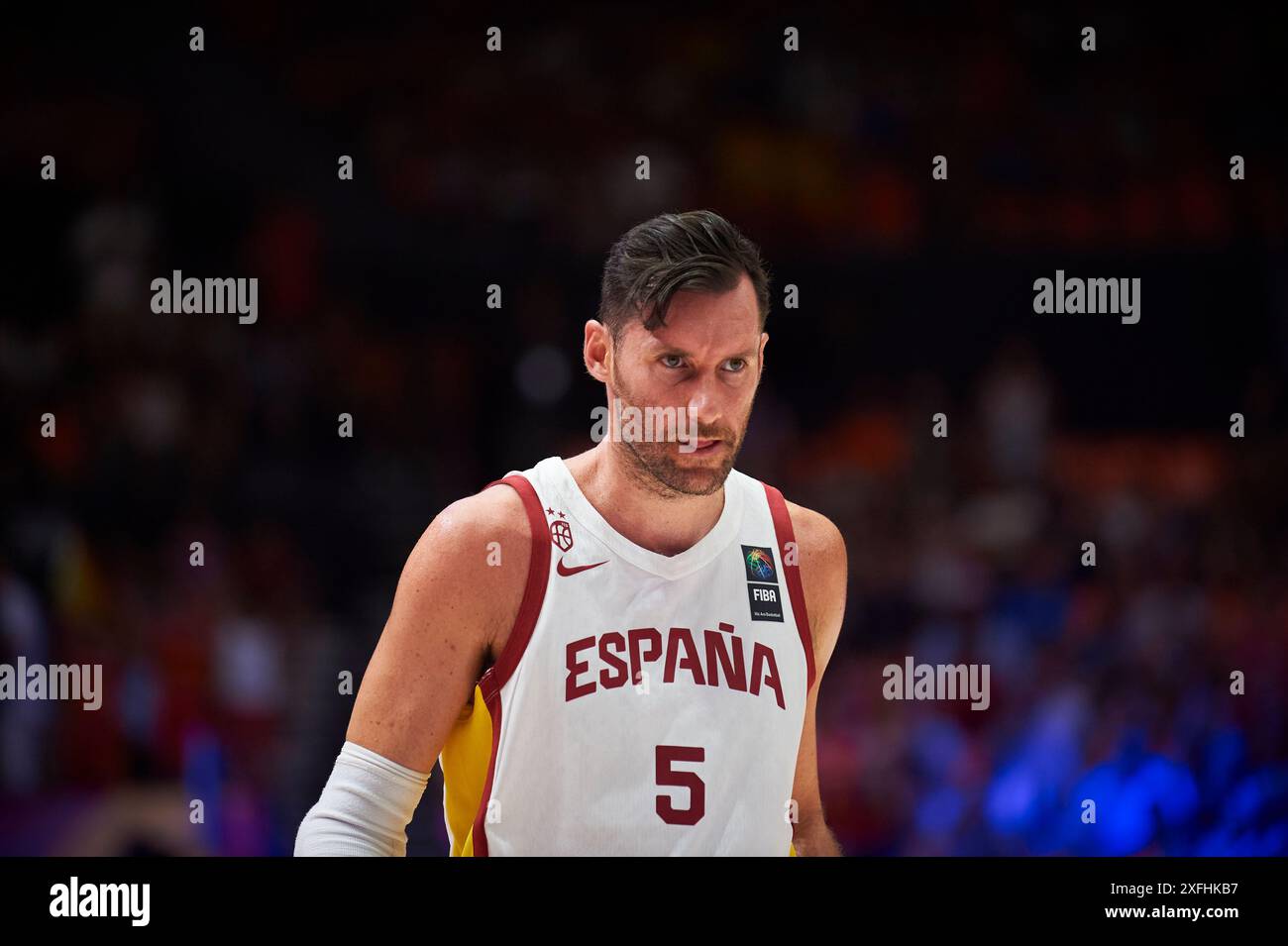 Rudy Fernandez from Spain team seen in action during the game between ...