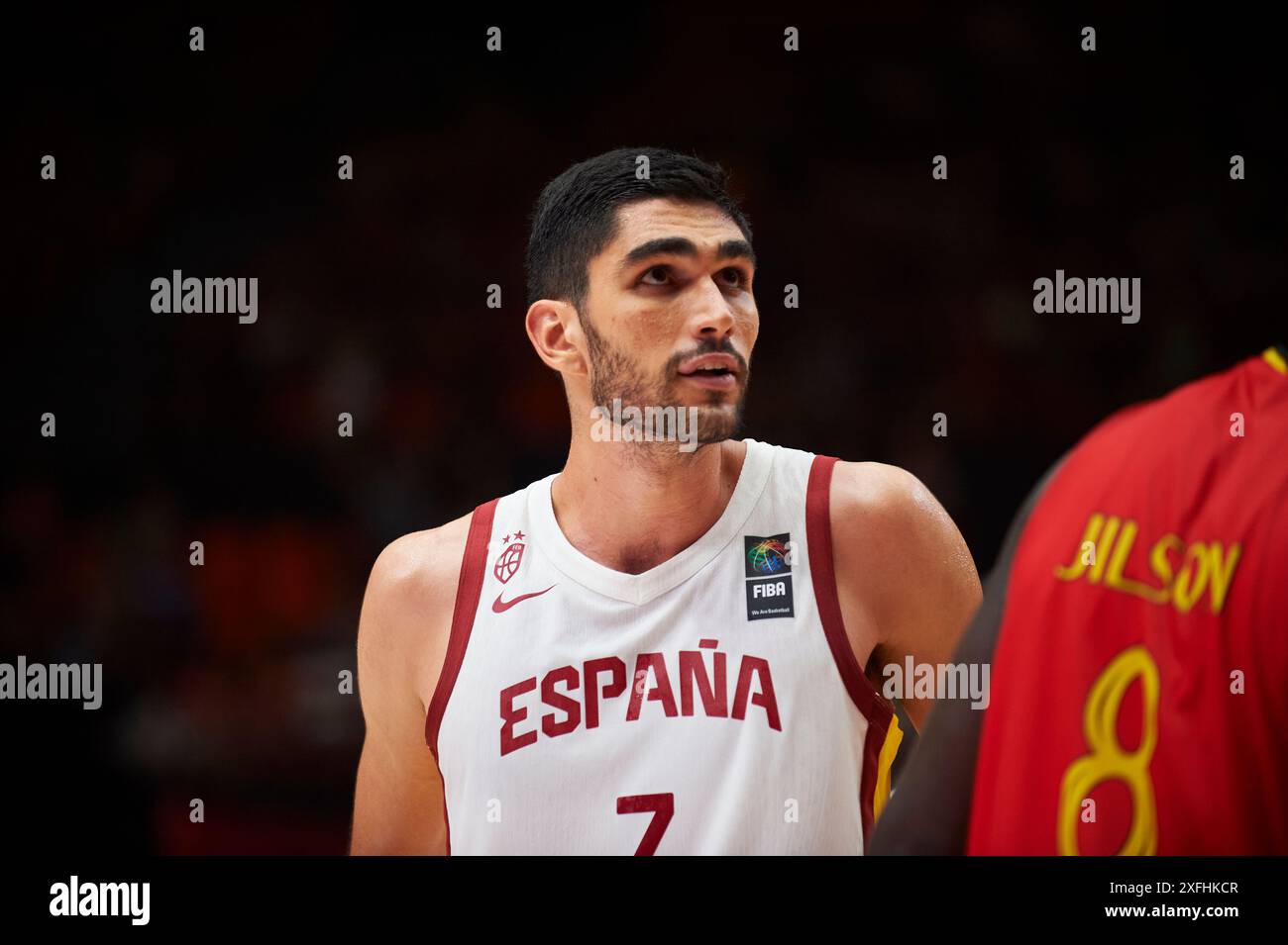 Santiago Aldama from Spain team seen in action during the game between ...