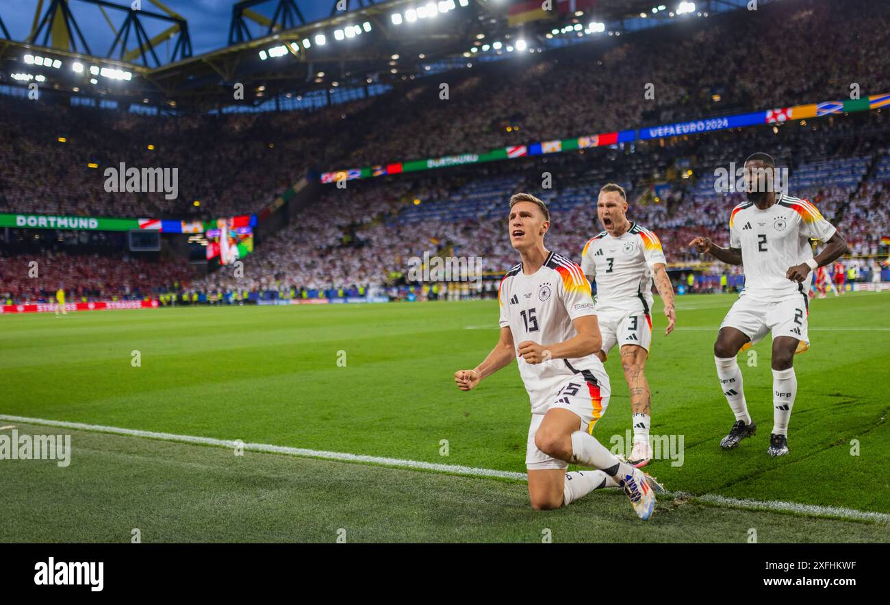 Dortmund, Germany. 29th Jun 2024. Goal celebration David Raum (DFB ...
