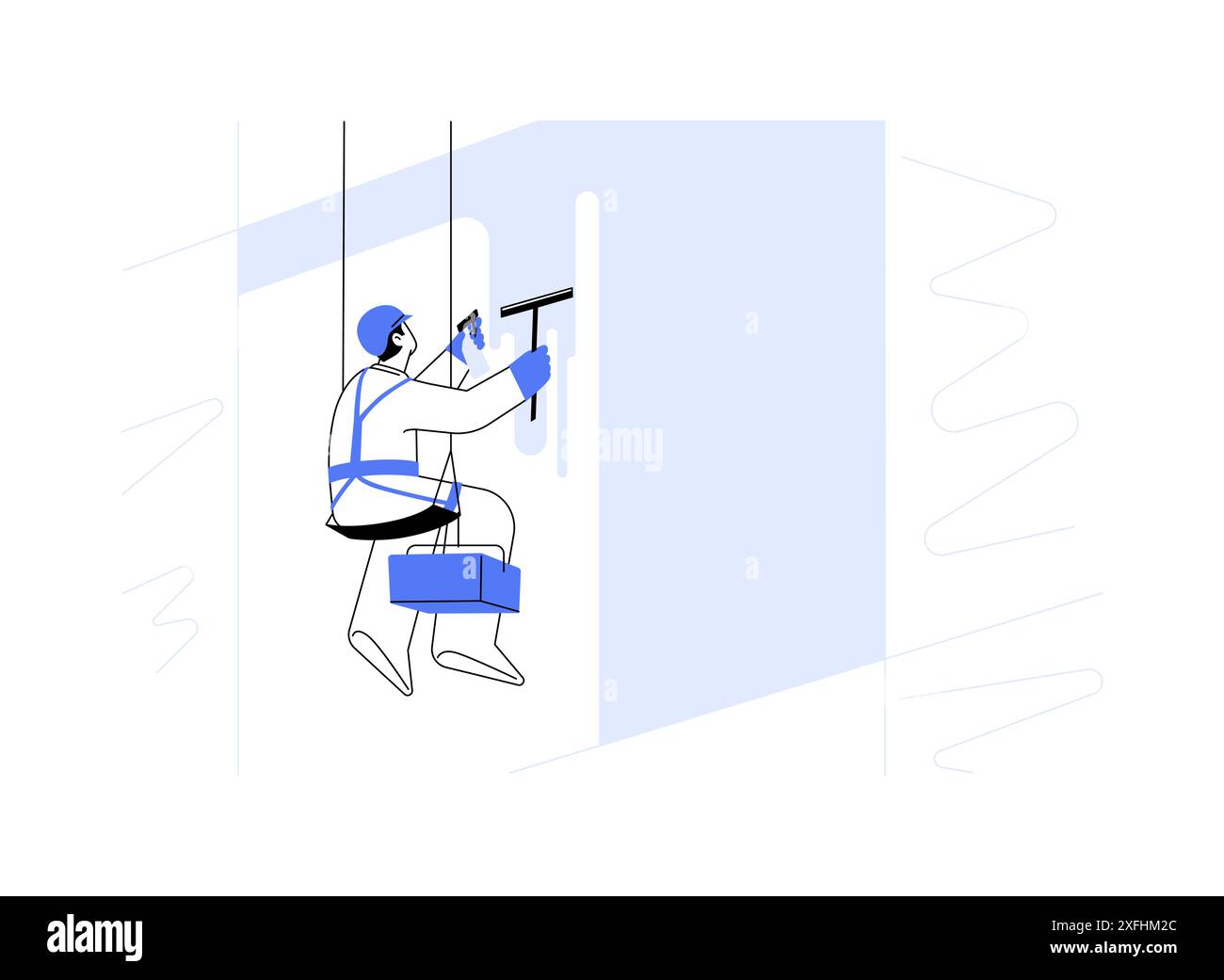 Commercial window washing abstract concept vector illustration Stock ...