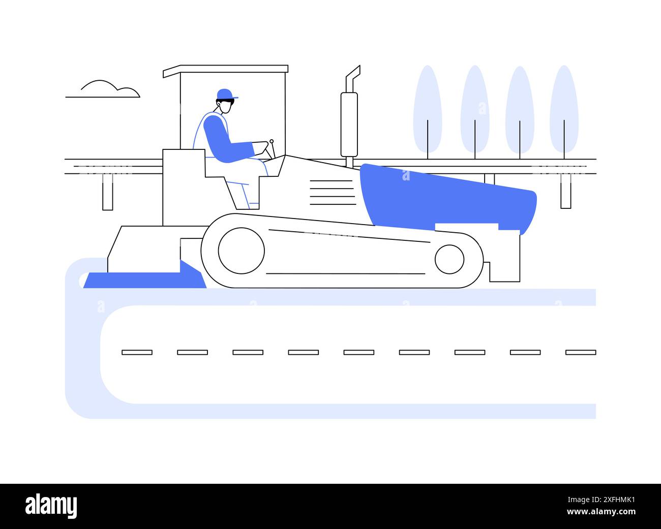 Rigid paving abstract concept vector illustration Stock Vector Image & Art - Alamy