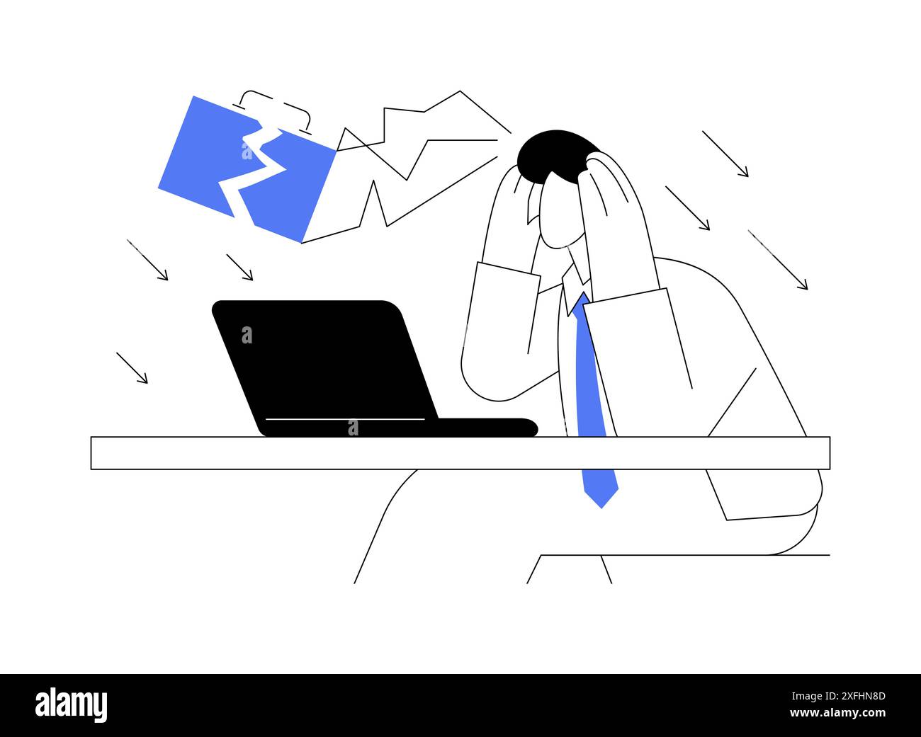 Unemployment abstract concept vector illustration Stock Vector Image & Art - Alamy