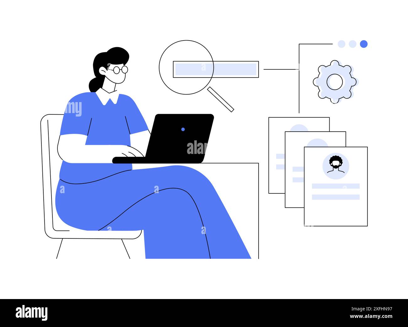 Talent search abstract concept vector illustration Stock Vector Image ...